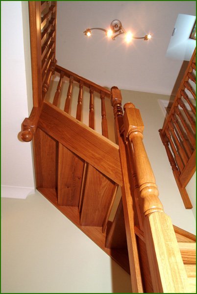 Case Study - Open Tread Winder Oak Staircase
