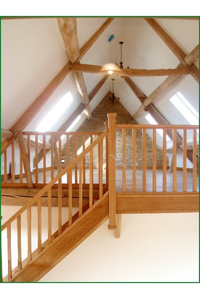 Case Study - Oxfordshire Barn Conversion Oak Staircase
