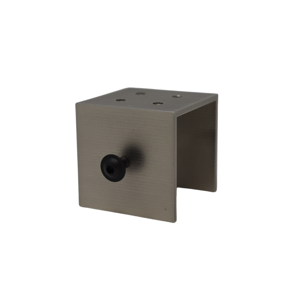 Metal Post to Handrail Connector Matt Black