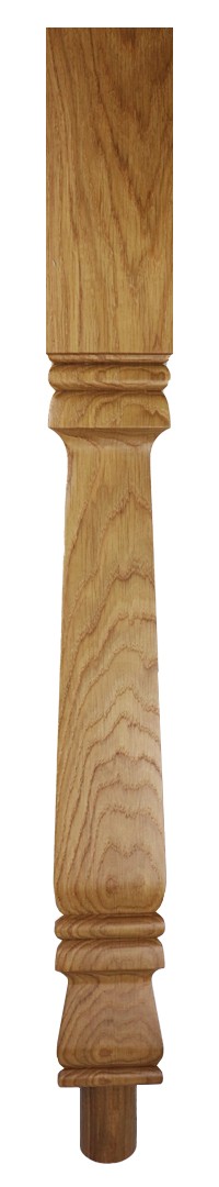 PST3 Provincial Newel Post - Pear Stairs