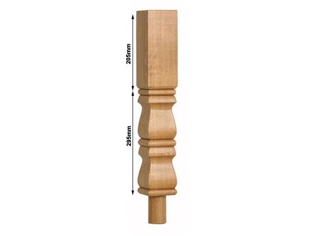 PST4 Pulpit Provincial Newel Post - Pear Stairs