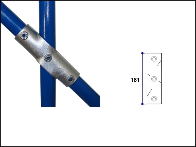 Interclamp 130-D48 - Adjustable Cross (Middle Rail) (30 - 45 degree)