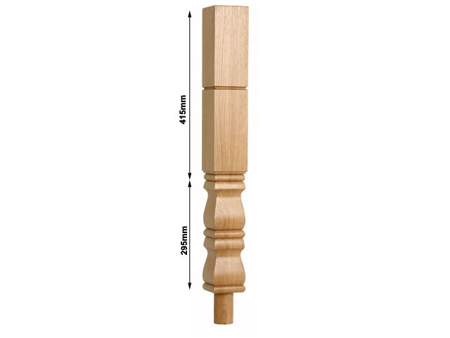 PST4 Provincial Newel Post - Pear Stairs