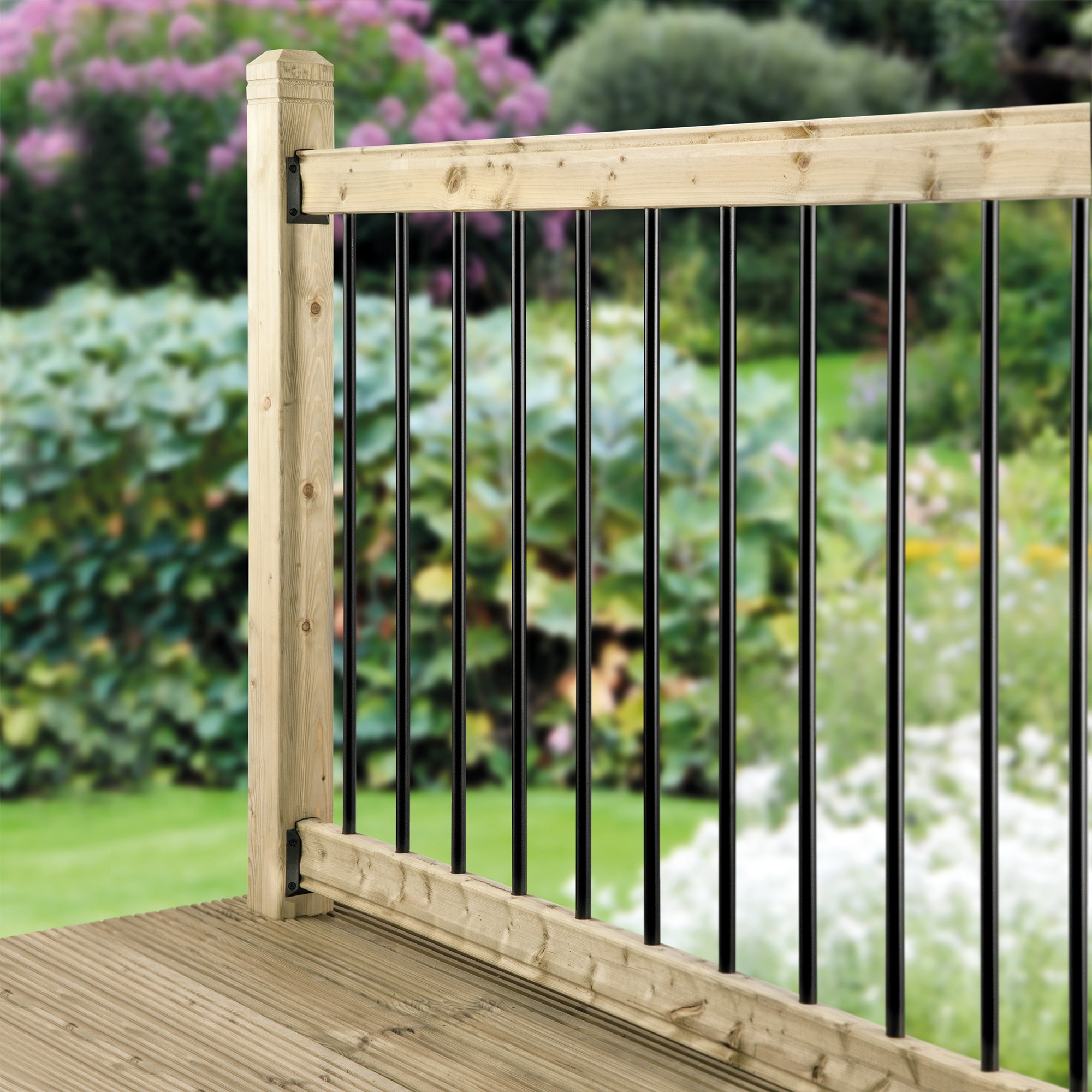 Metal Iron Deck Traditional Spindles - 810x17x17mm (Pack of 15)