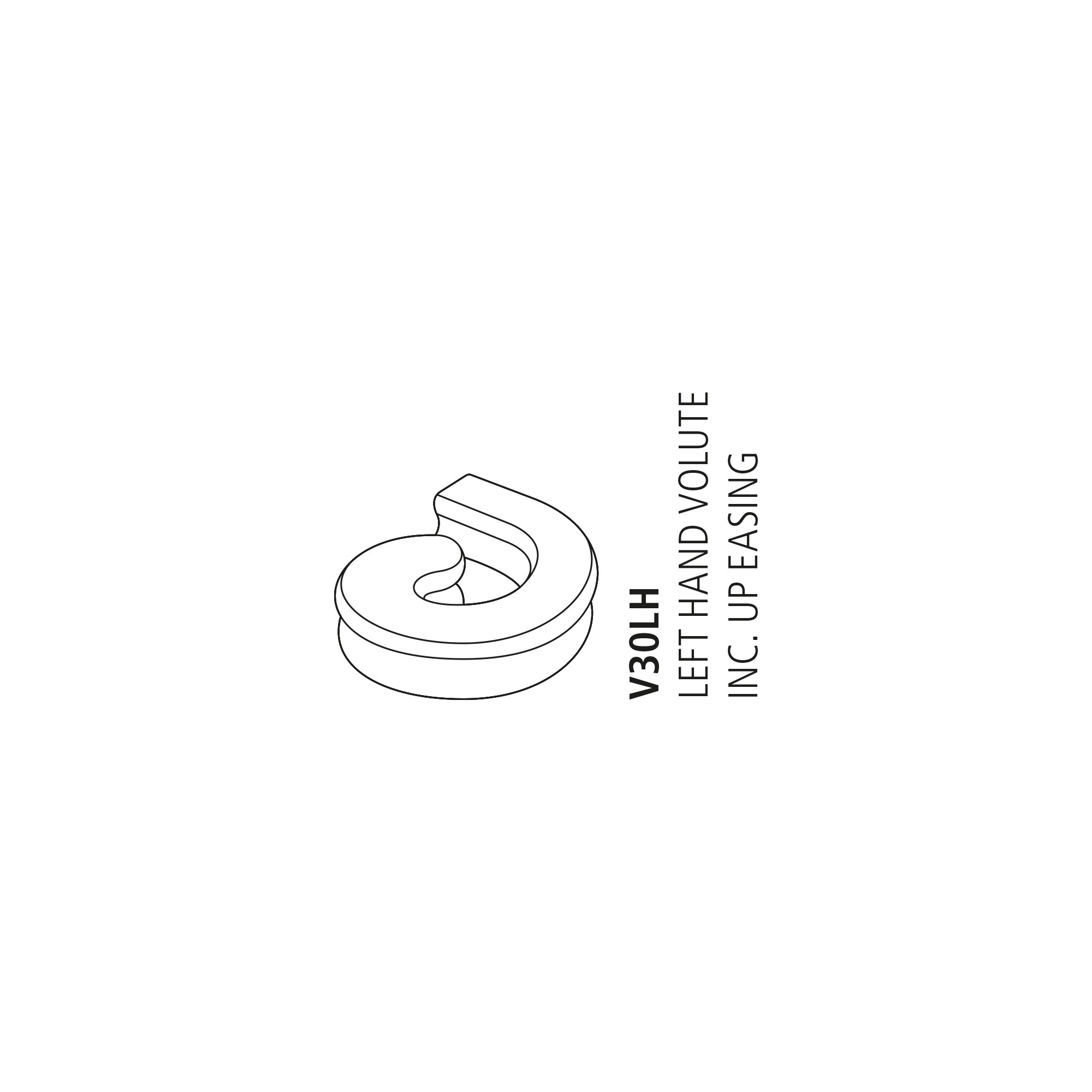 BENCHMARK OAK LEFT HAND VOLUTE - 41MM GROOVE