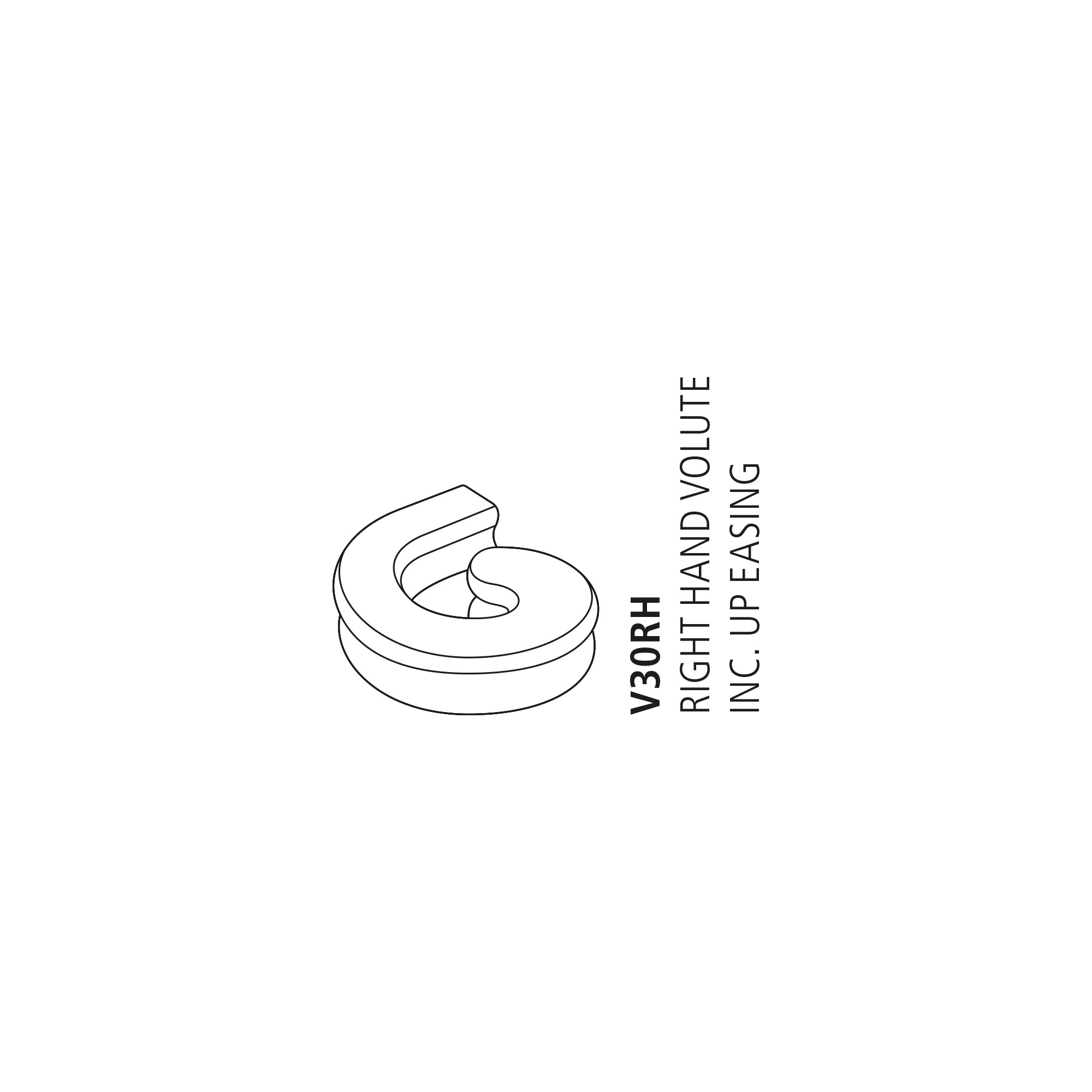 BENCHMARK OAK RIGHT HAND VOLUTE - 41MM GROOVE